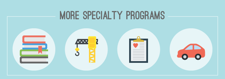 New at Arrowhead this quarter: More specialty programs